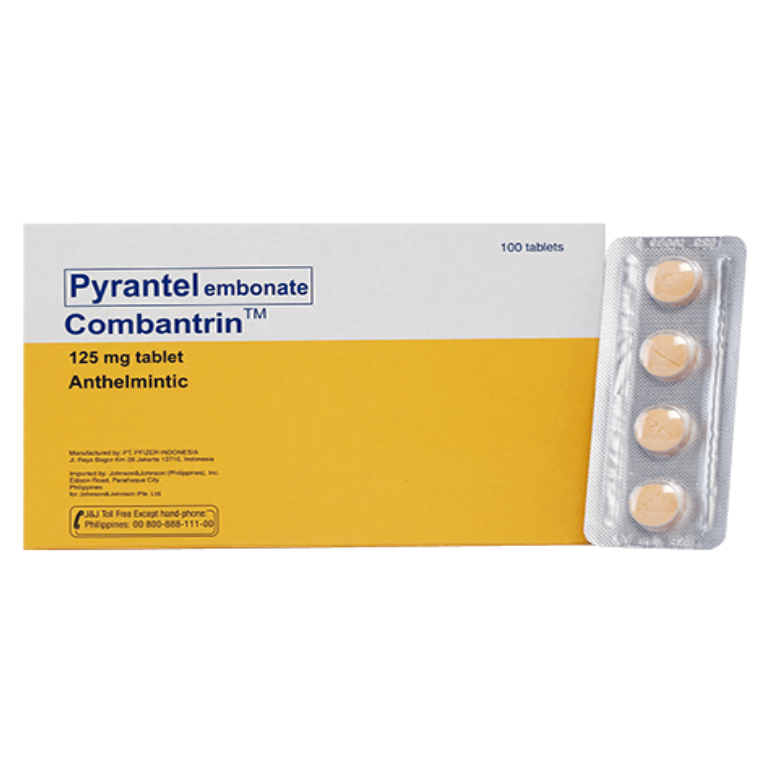 COMBANTRIN Pyrantel Embonate 125mg Tablet 100's price in the ...